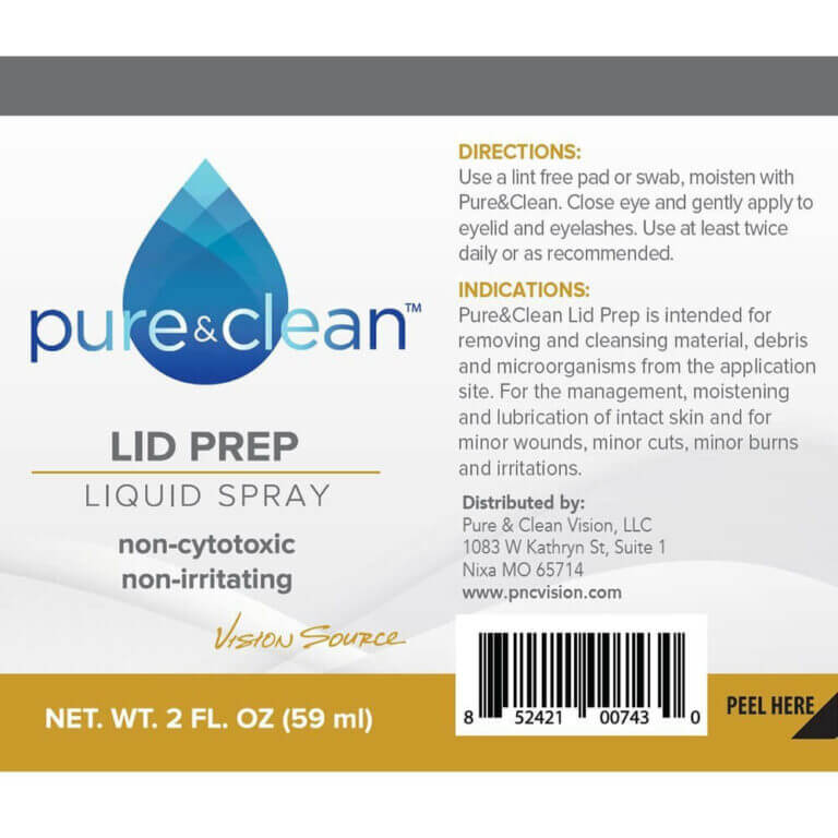 Pure & Clean Lid Prep Spray | Products | Invision Optometry San Diego
